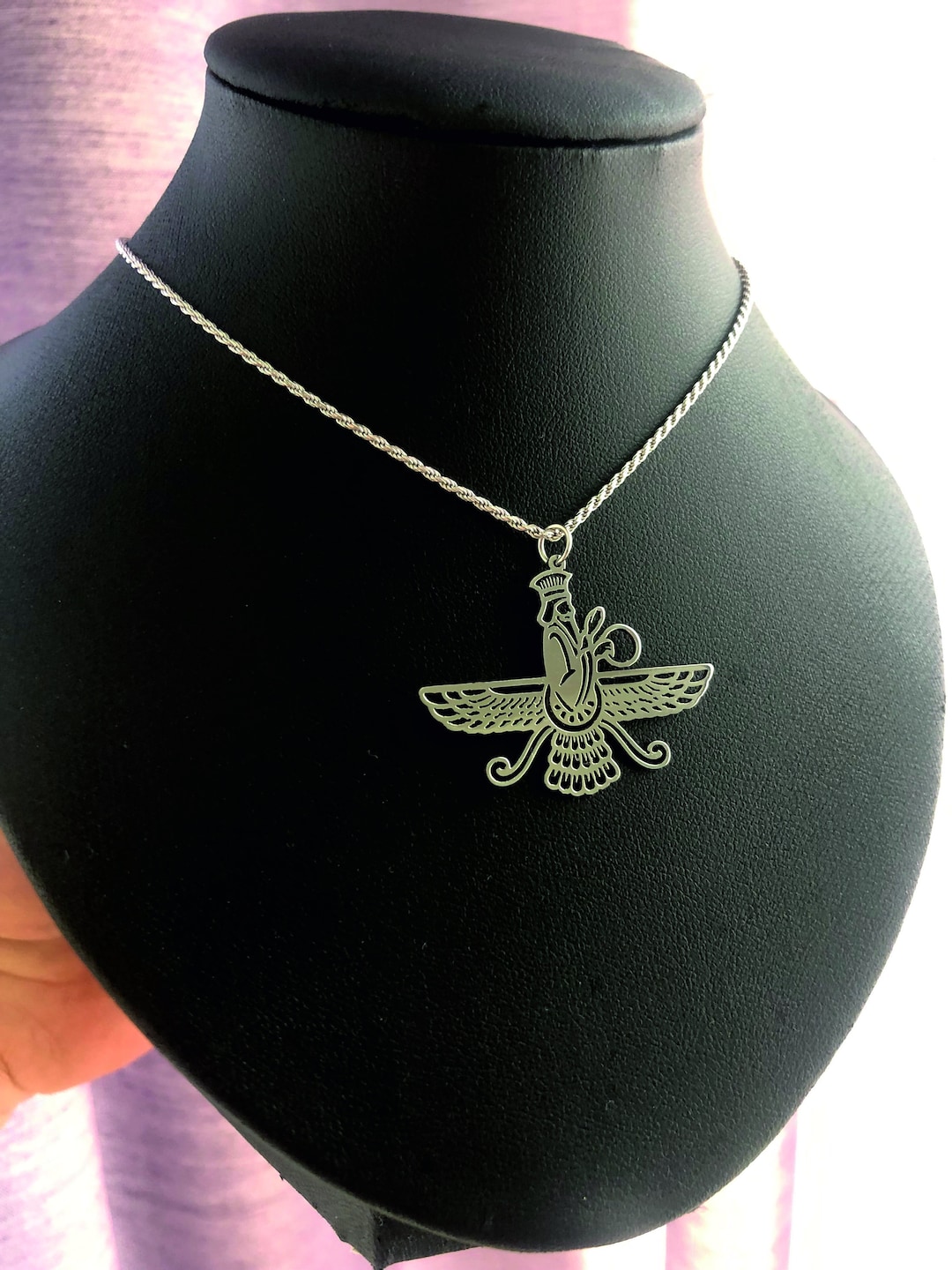 Ahura Mazda Necklace, Ahura Mazda Zoroastrian Pendant,zoroastrian ...