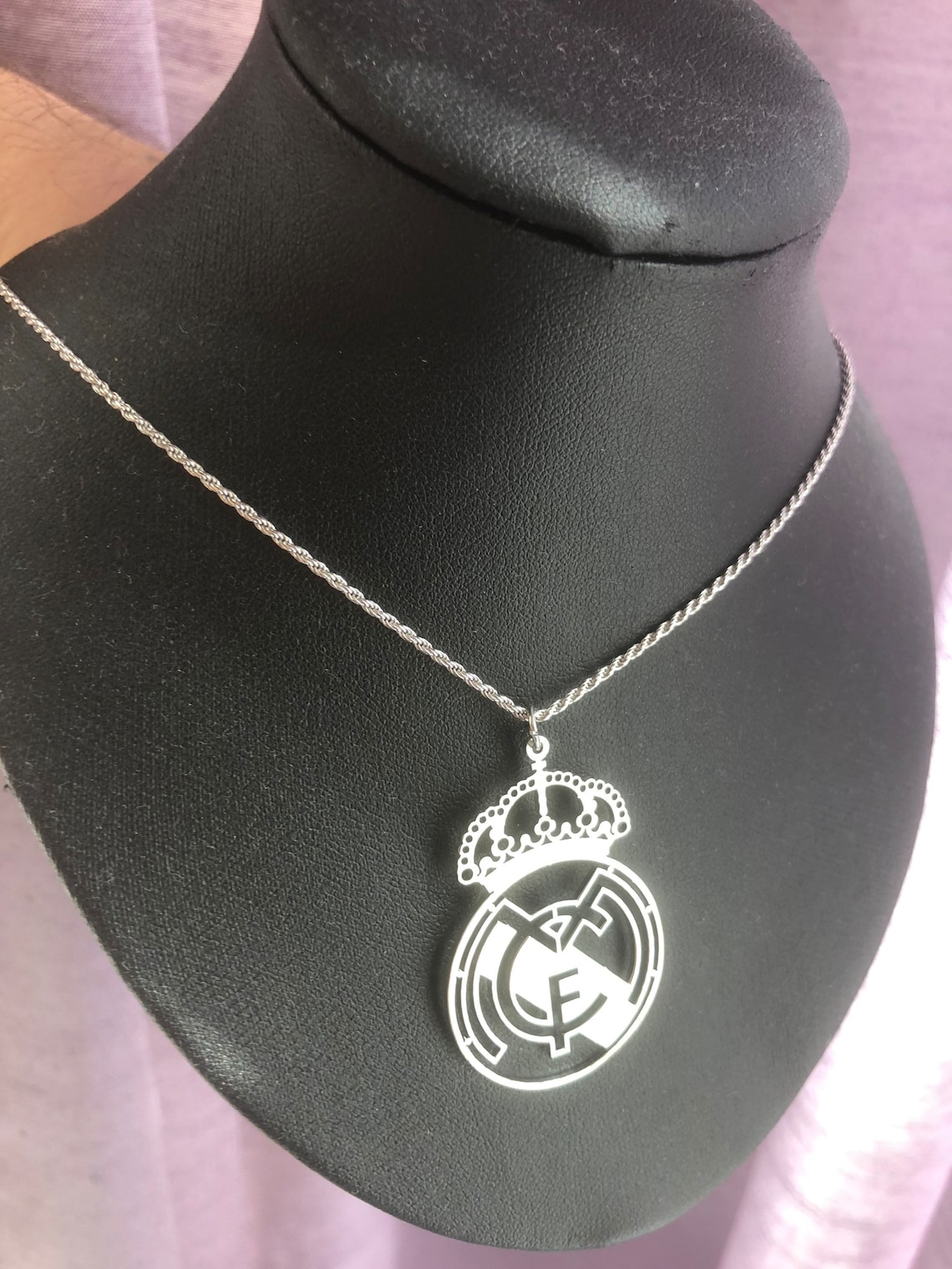 FC Real Madrid Necklace Chain Real Madrid Mens Jewelery - Etsy