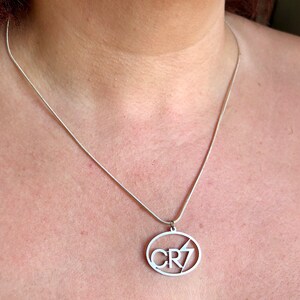 SALE! CR7 Pendant, Cristiano Ronaldo Necklace, Necklace Chain, Football ...