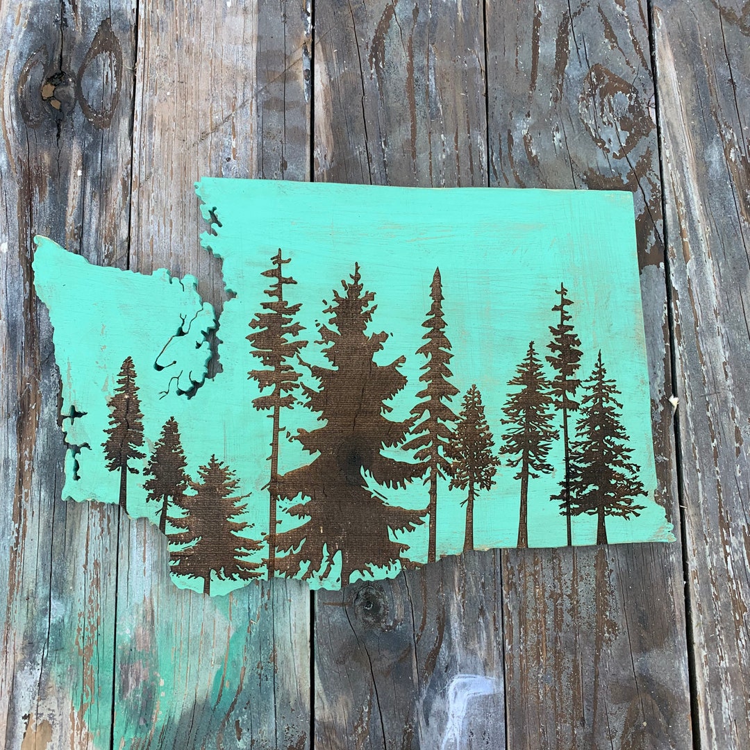 Engraved Washington State Sign Gift for Washingtonian Engraved Tree ...