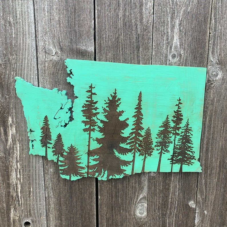 Engraved Washington State Sign Gift for Washingtonian - Etsy