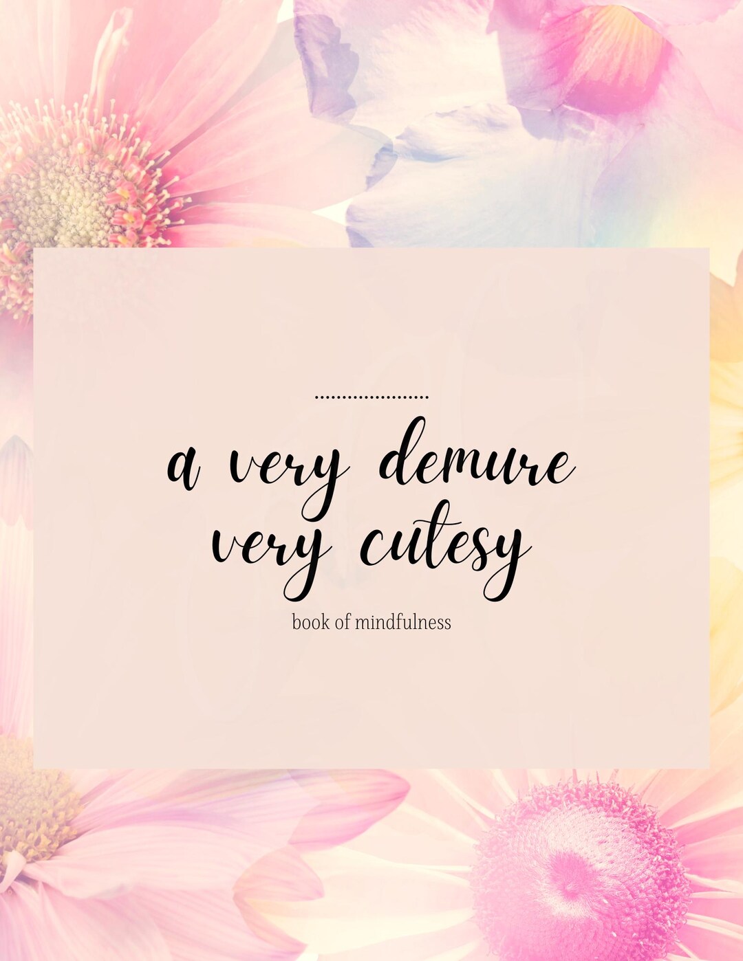 Demure Mindfulness Workbook - Etsy