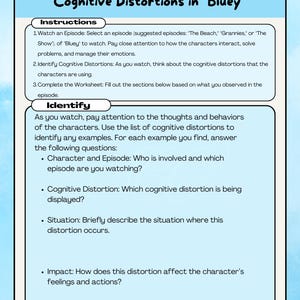 Bluey Therapy Workbook - Etsy