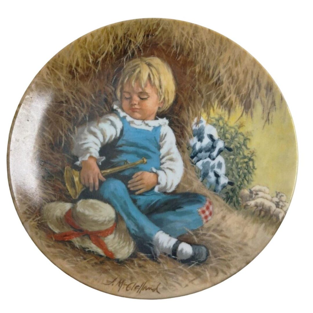 Little Boy Blue Plate Mother Goose John Mcclelland Limited Ed Reco 1980 ...