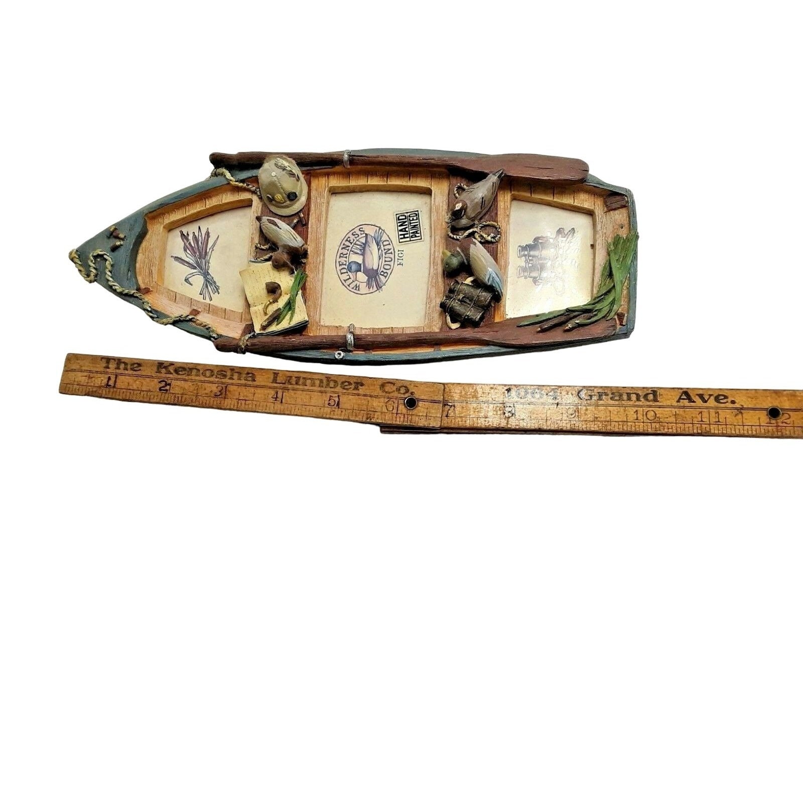 Wilderness Bound Duck Boat Picture Frame Hand Painted 3 Frames Cabin ...