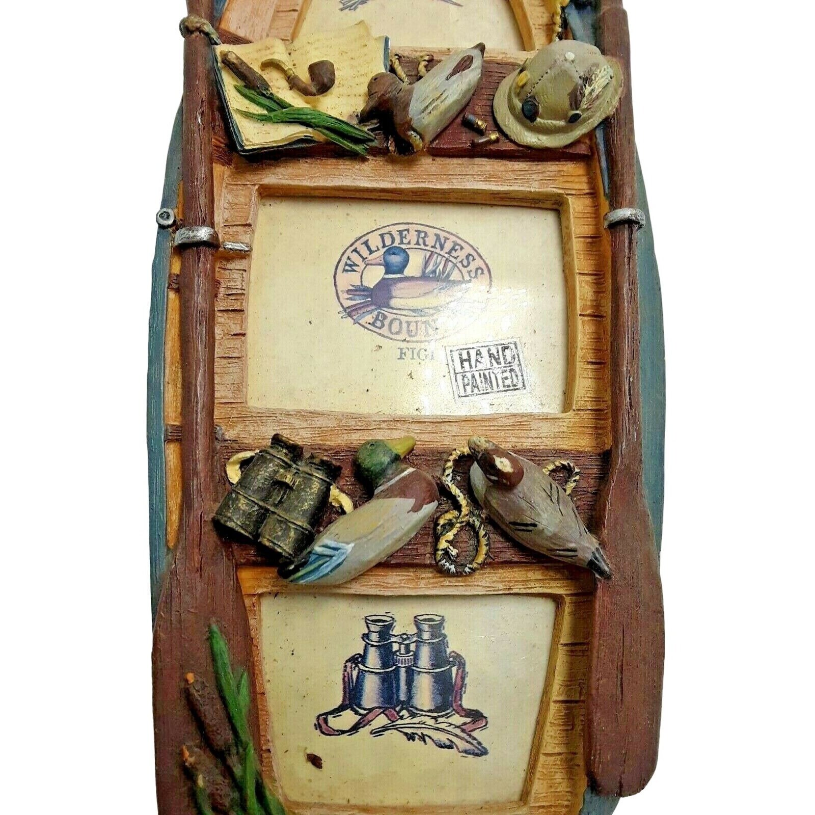 Wilderness Bound Duck Boat Picture Frame Hand Painted 3 Frames Cabin ...