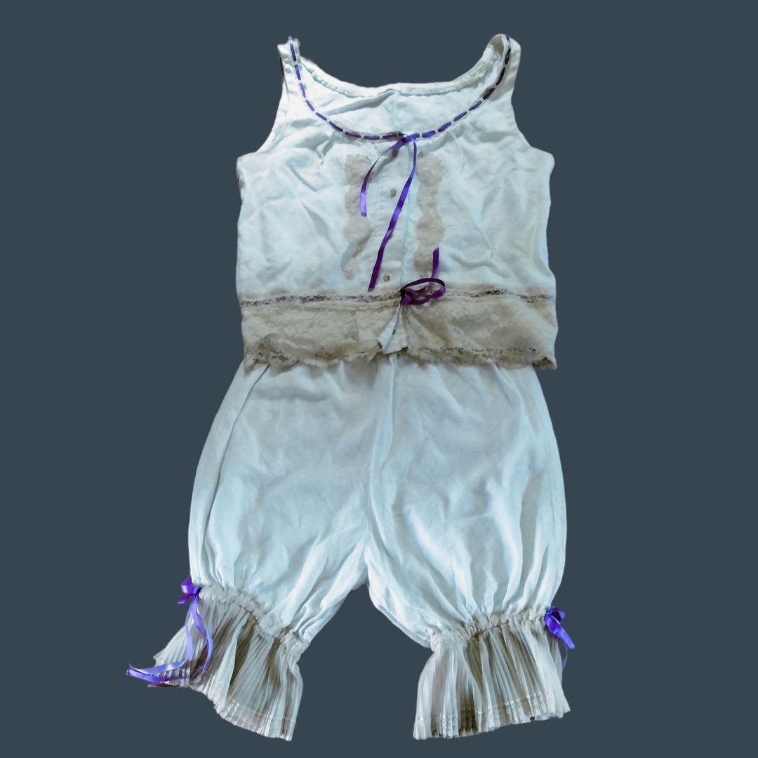 Western Saloon Girl Costume Bloomers Cosplay Adult M Festival Halloween ...