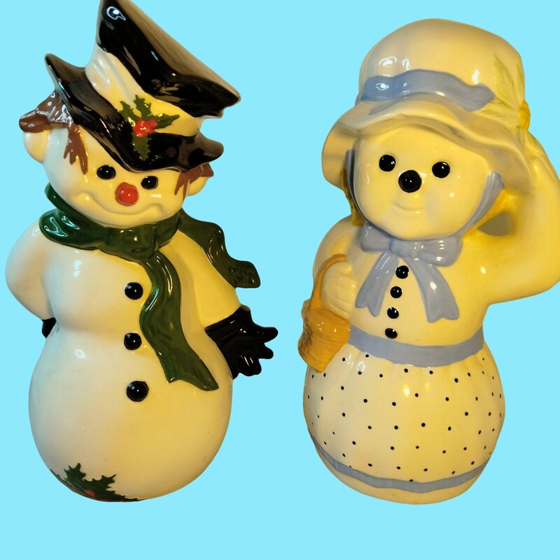 Ceramic Snowman - Etsy