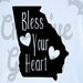 Georgia Bless Your Heart Svg - Etsy