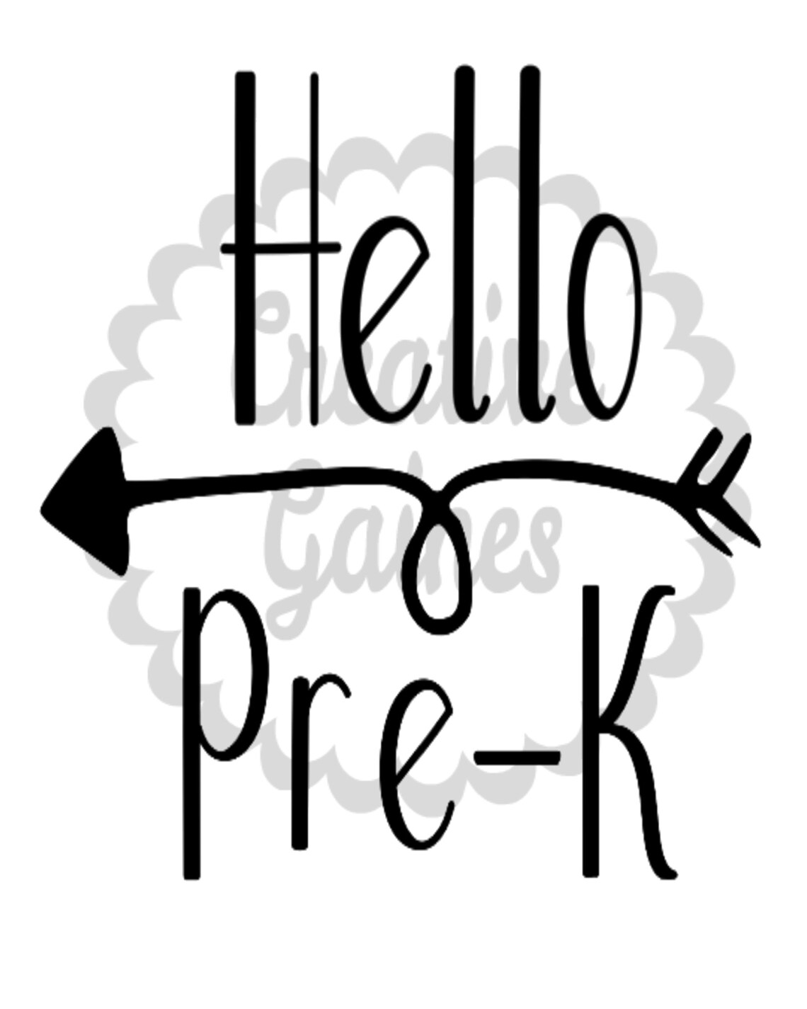 Hello Pre-k Svg - Etsy
