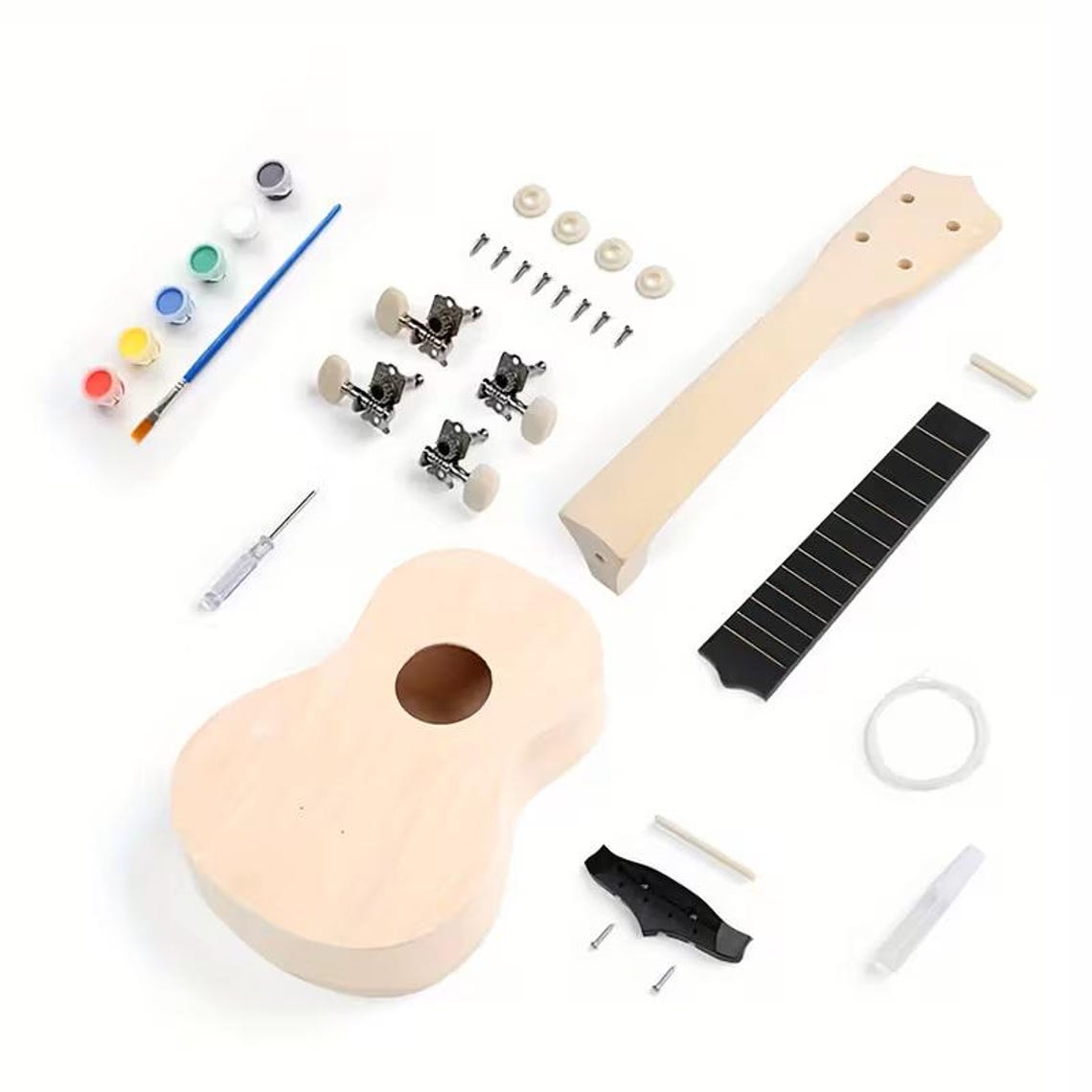 Ukulele - 4-string Basswood - DIY Kit - Etsy