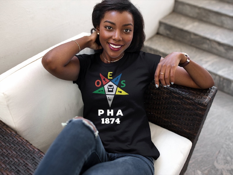 Order of the Eastern Star, OES Tee-shirt, OES Star Apparel, Women's ...