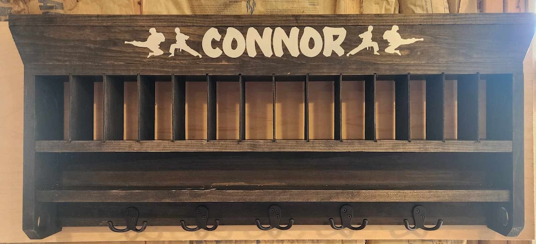 Taekwondo Belt Weapon Holder Display, Karate Belt Display, Martial Arts ...