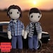 Supernatural Sam and Dean Winchester Crochet Figures, Amigurumi, Dolls ...