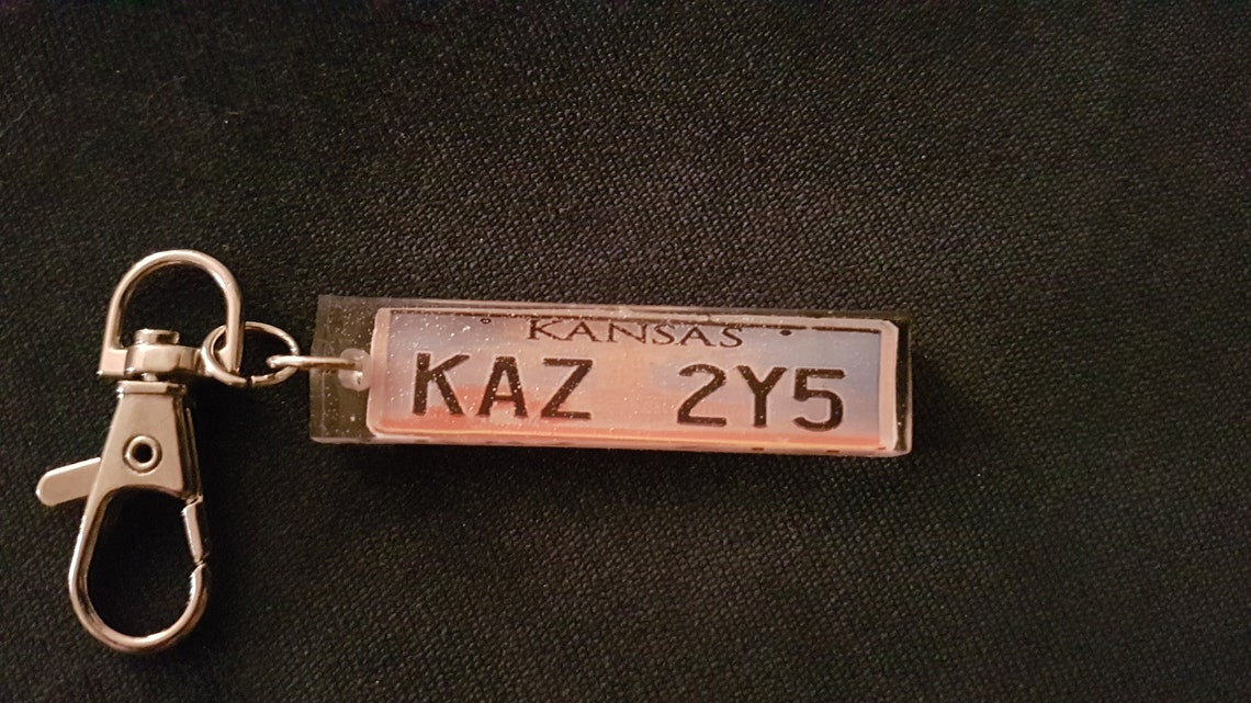 Supernatural Baby Impala Number Plate/license Plate Keyring. Resin. - Etsy