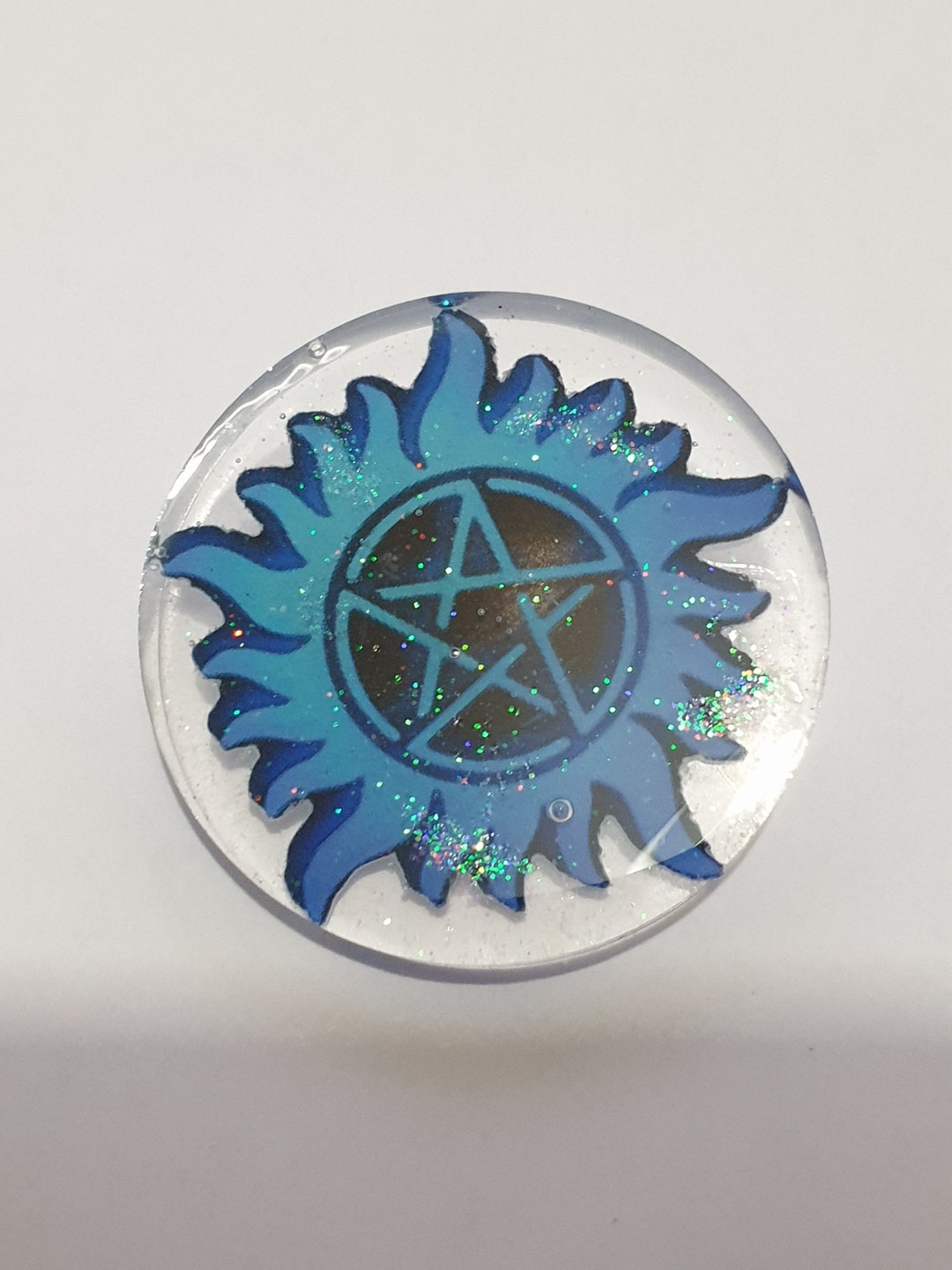 Stylish Supernatural Anti Possession Pin Badge for Fans of SPN and ...