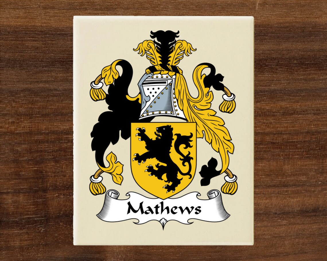 Coat of Armsfamily Crest Beige Ceramic Tile Heraldry - Etsy