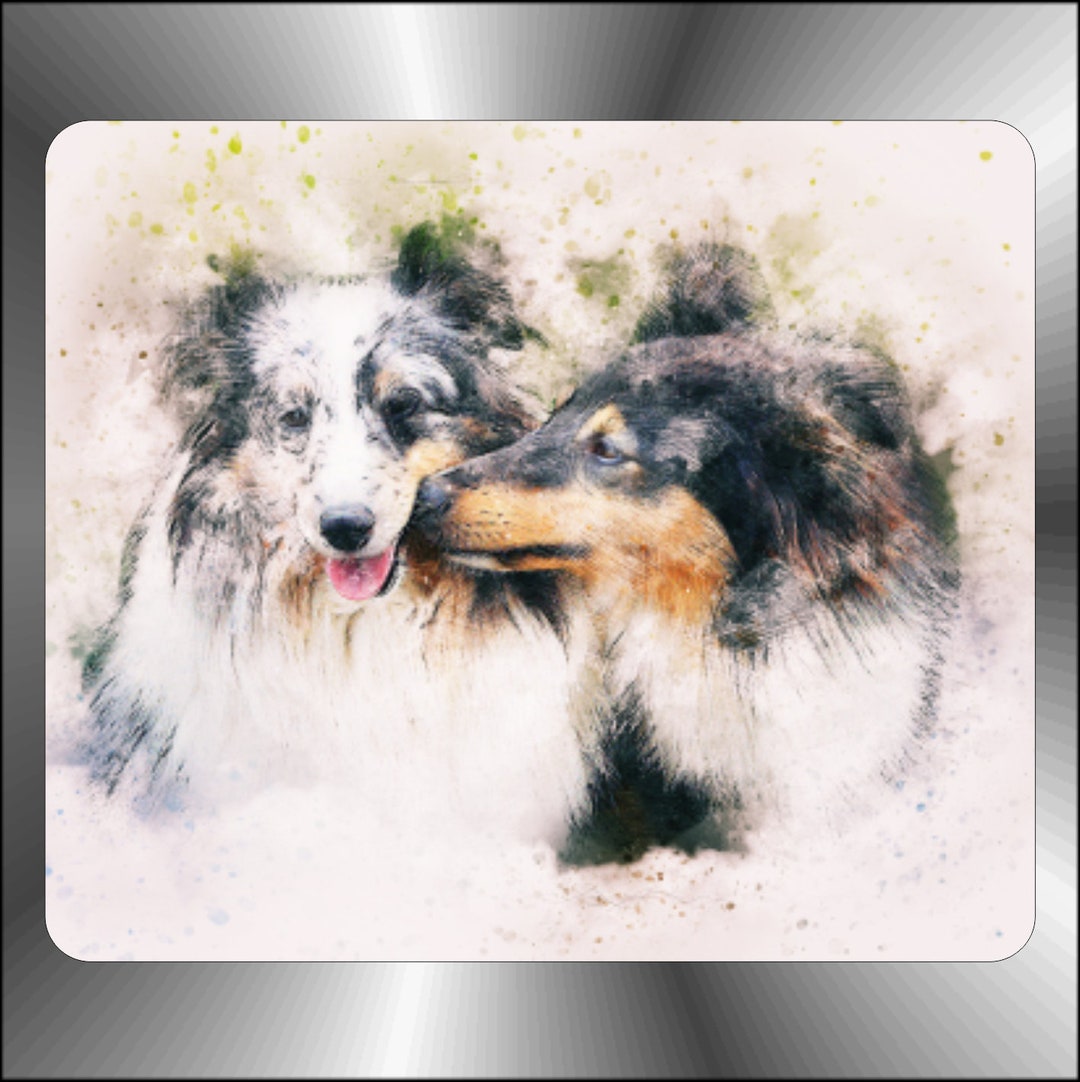 Mouse Mat, Mouse Pad, Mousemat, Mousepad, Dog Illustration - Etsy UK