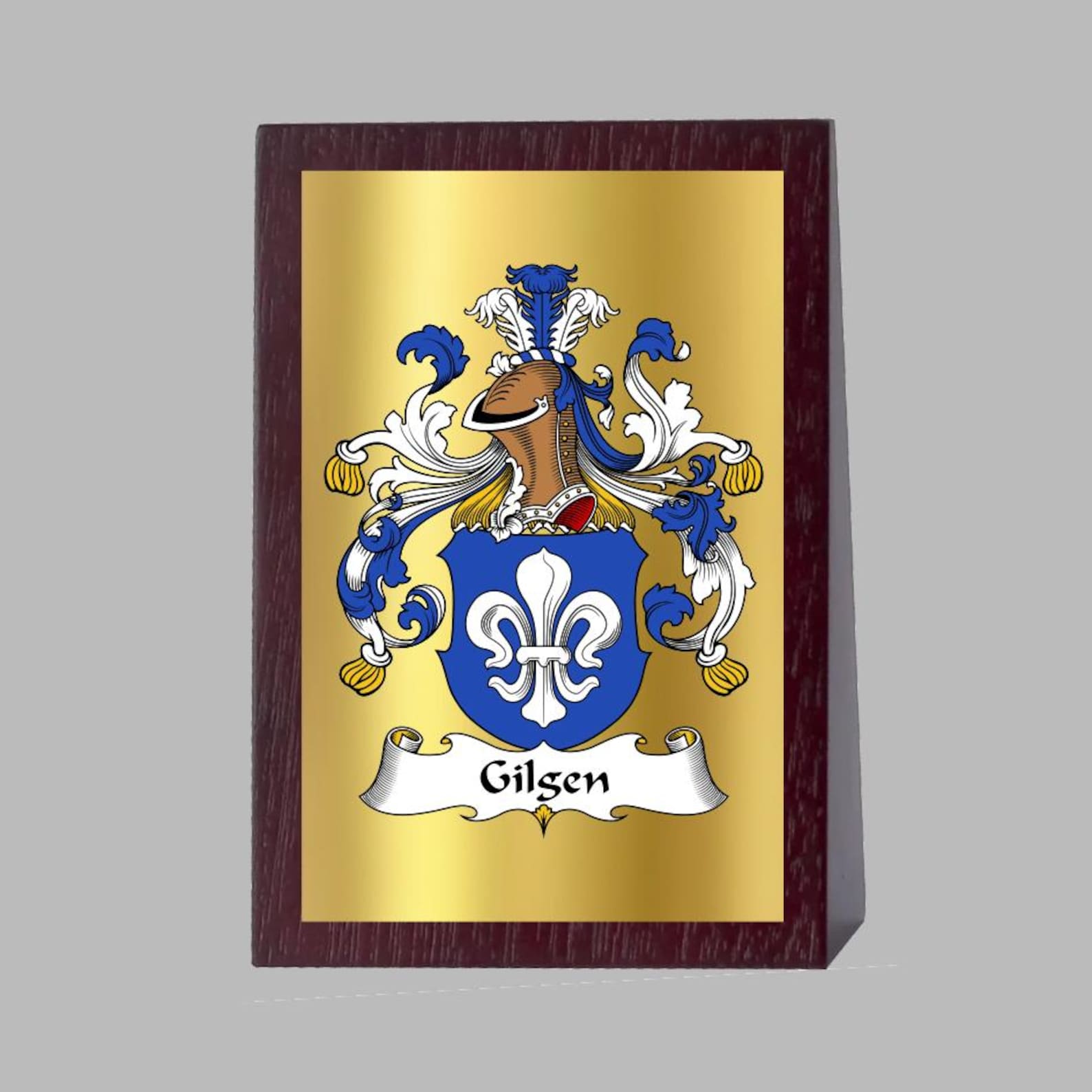 Coat of Arms, Family Crest, Small Wedge, Plaque, Heraldry. - Etsy