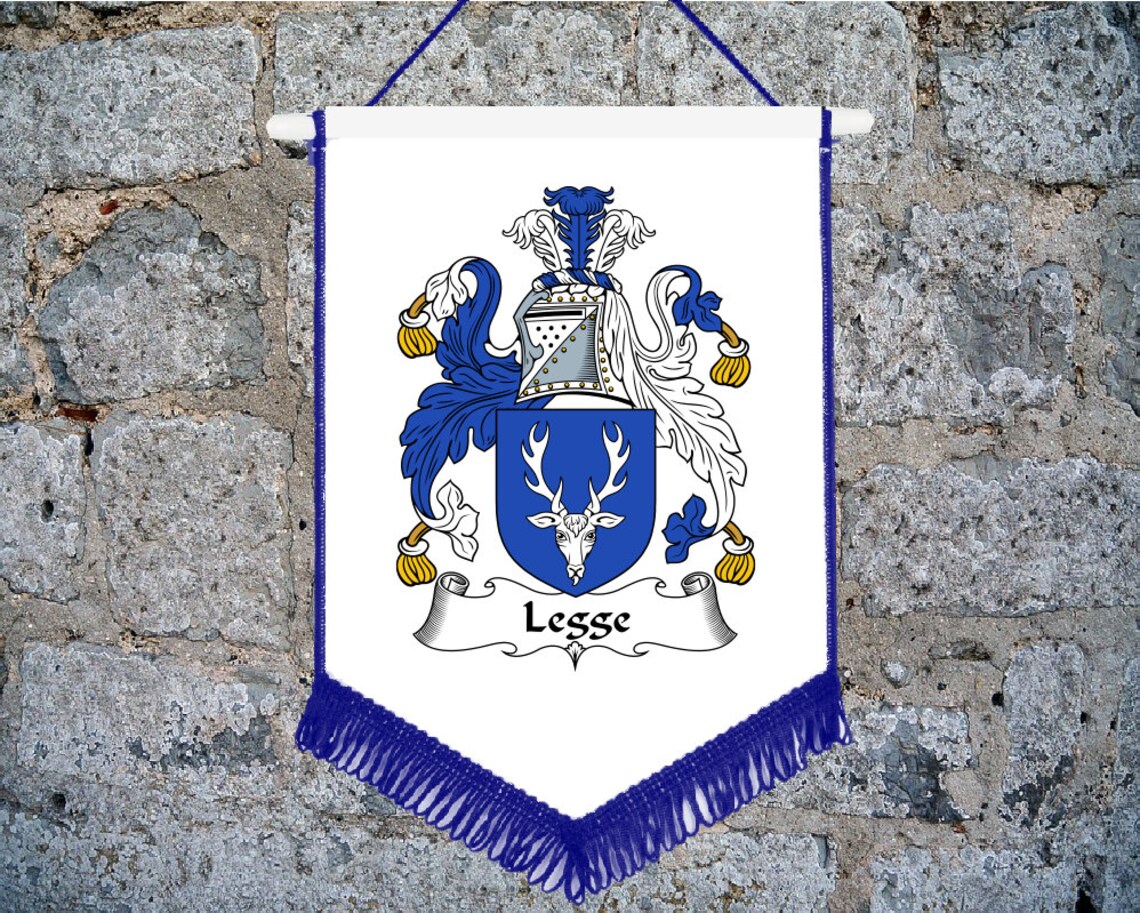 Coat of Arms Pennant Family Crest Heraldry | Etsy