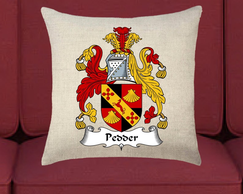 Coat of Arms Family Crest Cushion Cover Cushion Case - Etsy UK