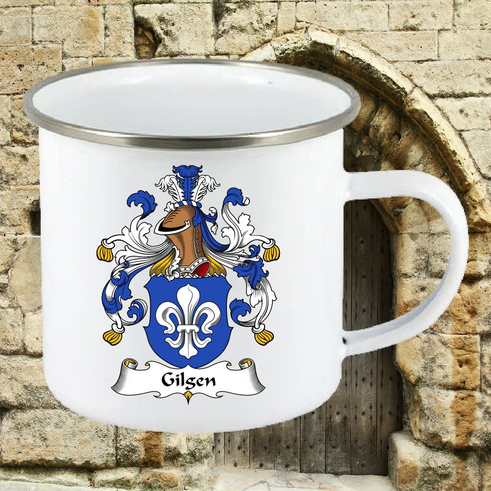 Coat of Arms, Enamel Mug, Family Crest - Etsy