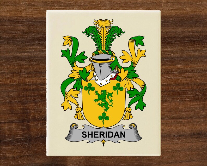 Coat of Armsfamily Crest Beige Ceramic Tile Heraldry - Etsy