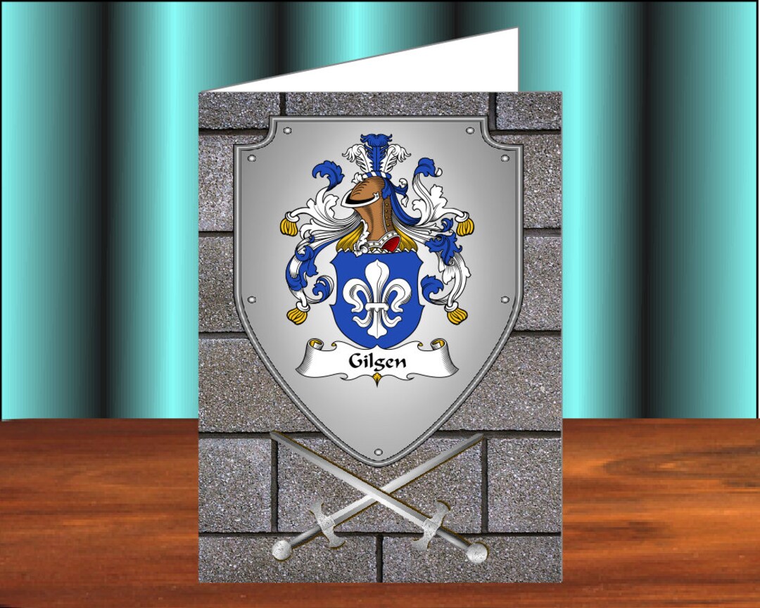 Coat of Arms, Family Crest, Greetings Card, Birthday Card ...