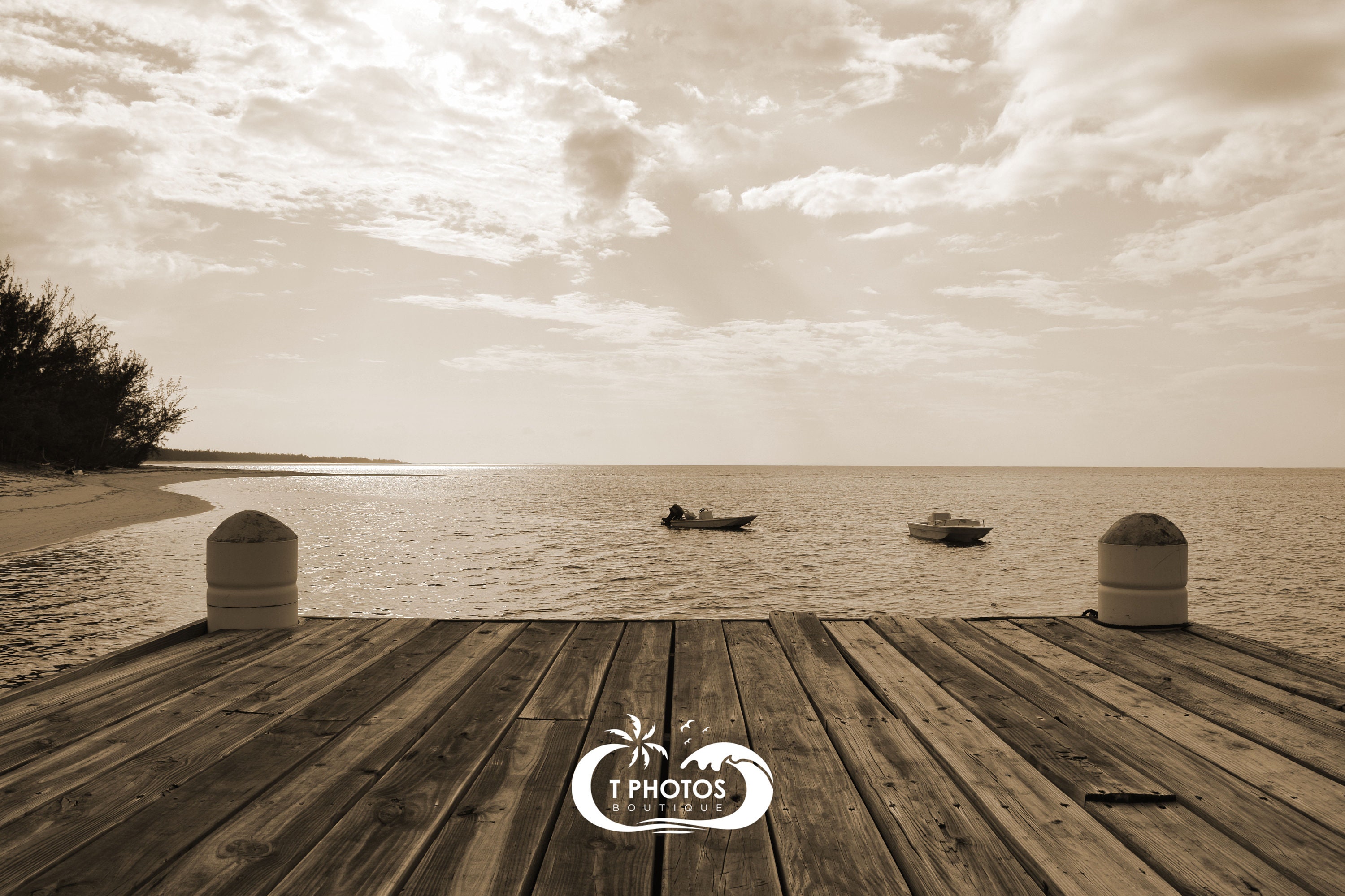 Summer Memories Sepia Fine Art Print From Turks and Caicos - Etsy UK