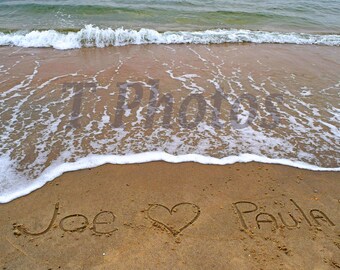 Romantic Tropical Beach Decor Names in the Sand - Etsy