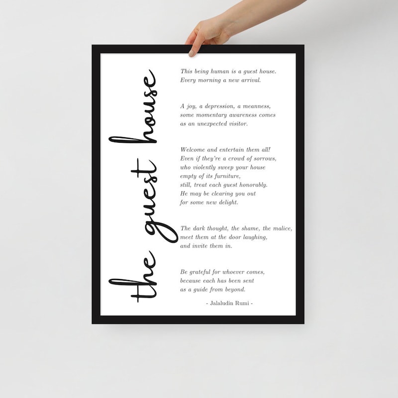 Rumi Poem Frame - Etsy