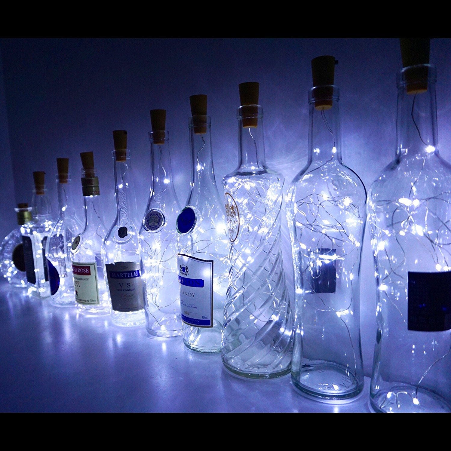 Wine Bottle LED Lights DIY Nightlight cool White Warm White - Etsy