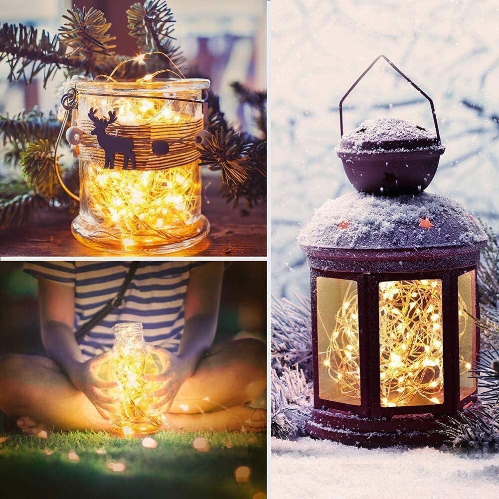 DIY Mason Jar Fairy Lights, LED String Lights for Decorations and ...