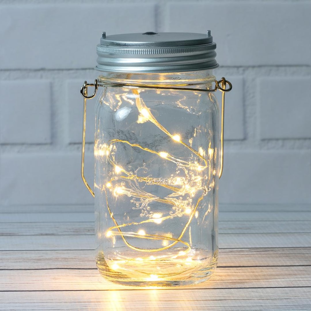 DIY Mason Jar Fairy Lights, LED String Lights for Decorations and ...