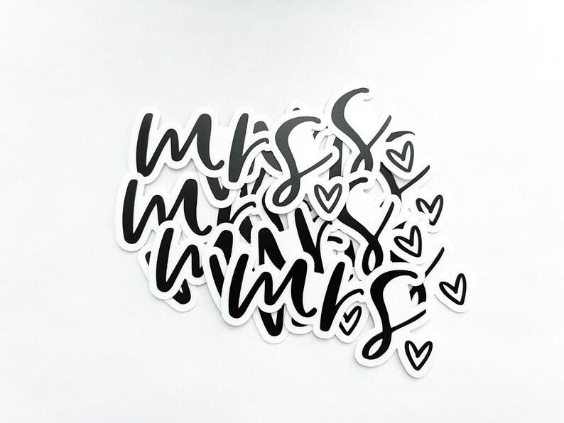 Mrs Sticker Mrs Decal Laptop Sticker Phone Sticker Tumbler Sticker Car ...