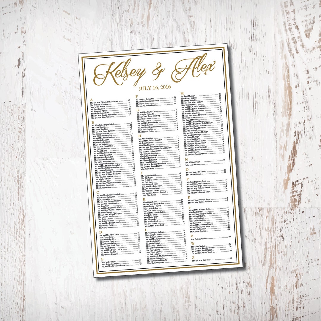 Gold Script Border Fancy Bride Groom Bridal Wedding PRINTABLE Custom ...