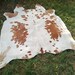 Real Cowhide Runner Rug, Natural Cow Skin Patchwork Rug, Cowhide Table ...