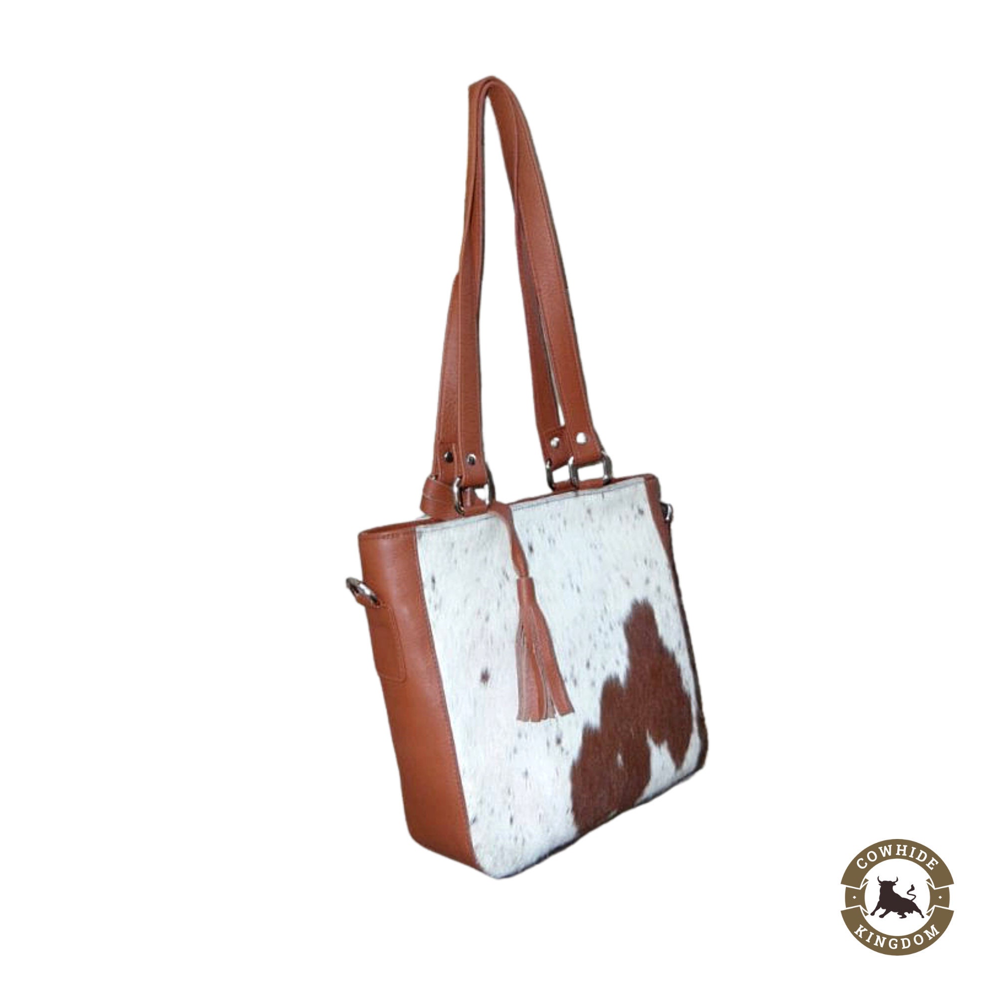 Natural Cowhide Tote Bag for Daily Use Bucket Leather Bag for - Etsy