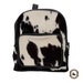 Natural Cowhide Backpack Black and White Cowhide Bag Tricolor Cowhide ...