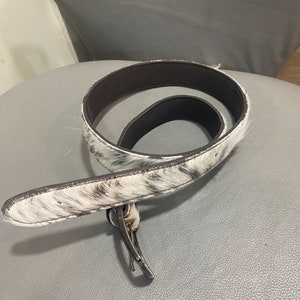 Tricolor Cowhide Leather Belts, Handmade Unisex Cowhide Belt With ...