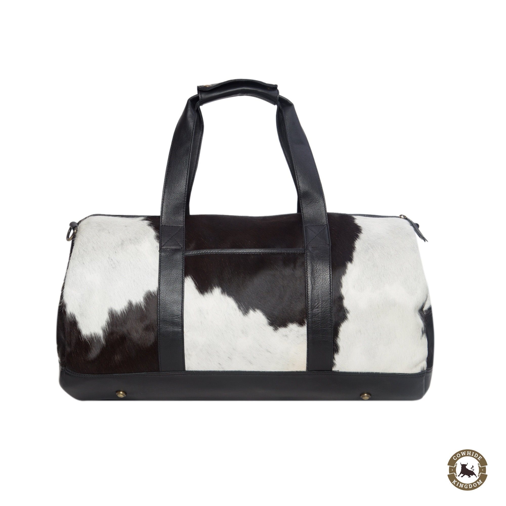 Real Cowhide Duffel Bag Men Cowhide Weekender Bag Stylish Cow - Etsy