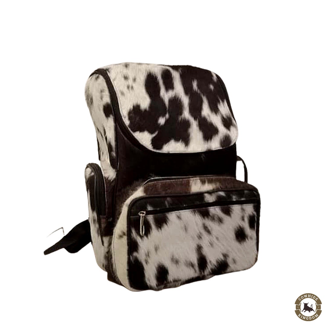 Cowhide Leather Backpack Cowhide Diaper Bag Backpack Real - Etsy