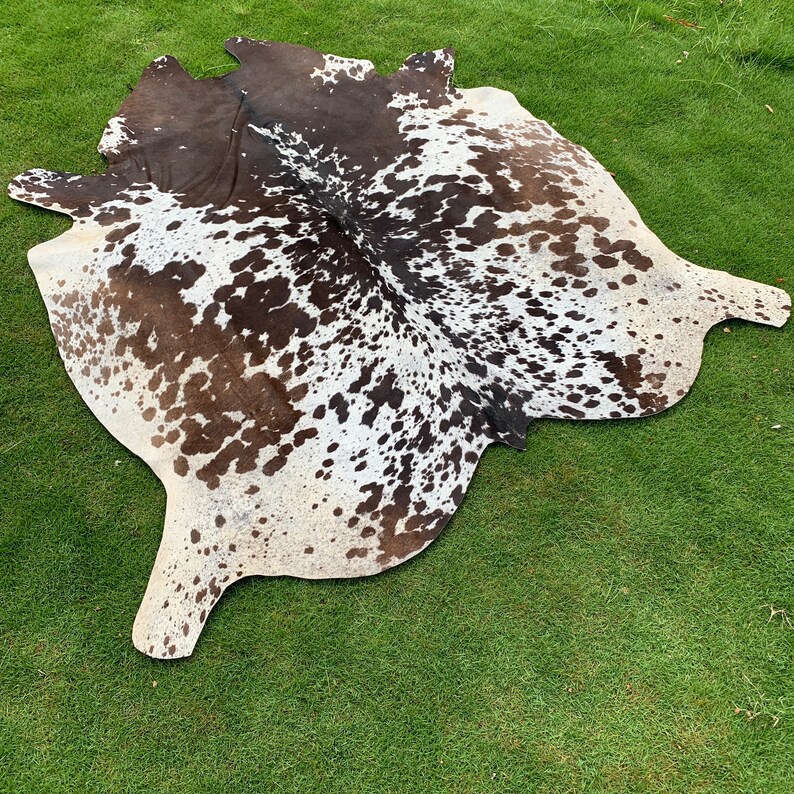 Amazing Tricolor Cowhide Rug | Tricolor Cow Rug | Tricolor Brown and ...