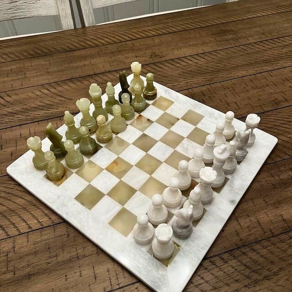Stone Chess Set - Etsy