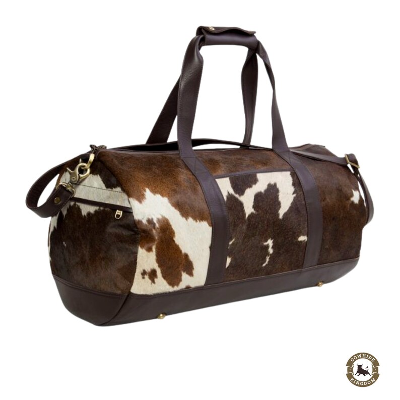 Real Cowhide Weekender Bag Cowhide Leather Duffle Bag Western - Etsy