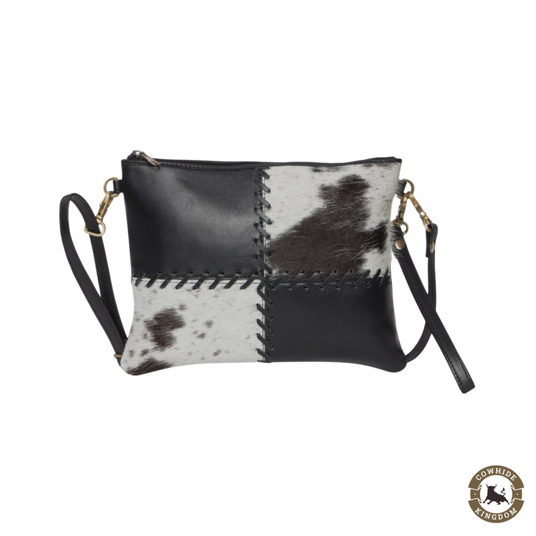 Cowhide Handbag for Ladies Natural Cowhide Leather Bag for Her Cow Hair ...