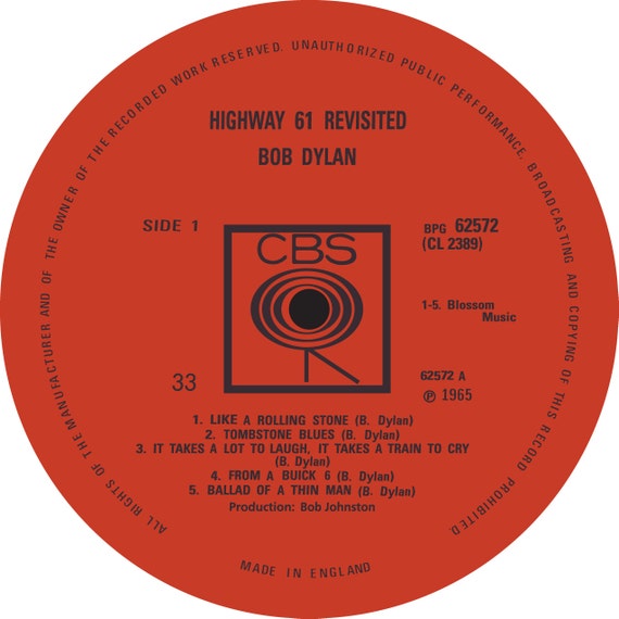 Bob Dylan Highway 61 Revisited Vinyl