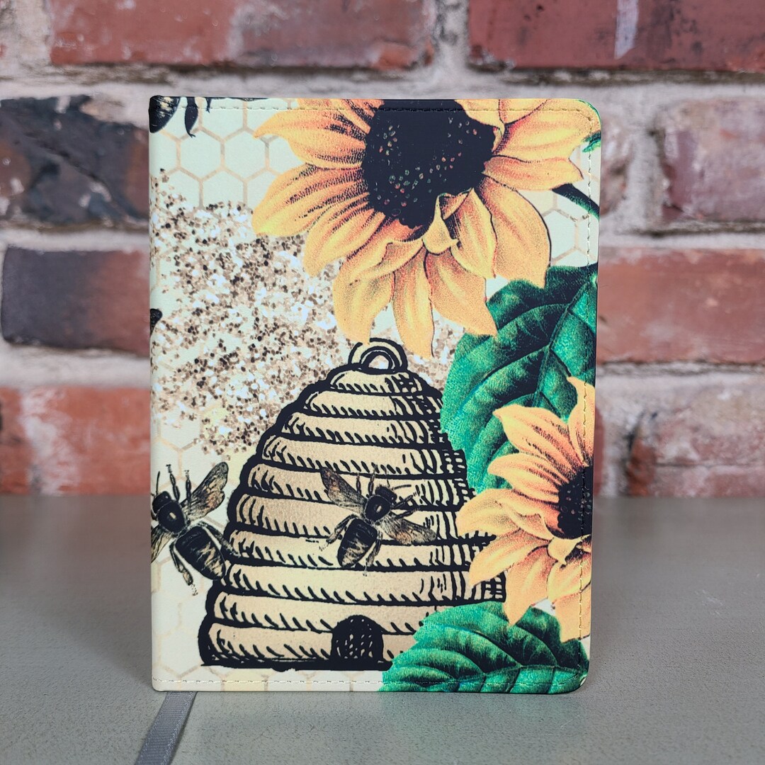 Honeycomb Bee Sunflower Journal, Spring, Flower Journal, Garden, Bee ...