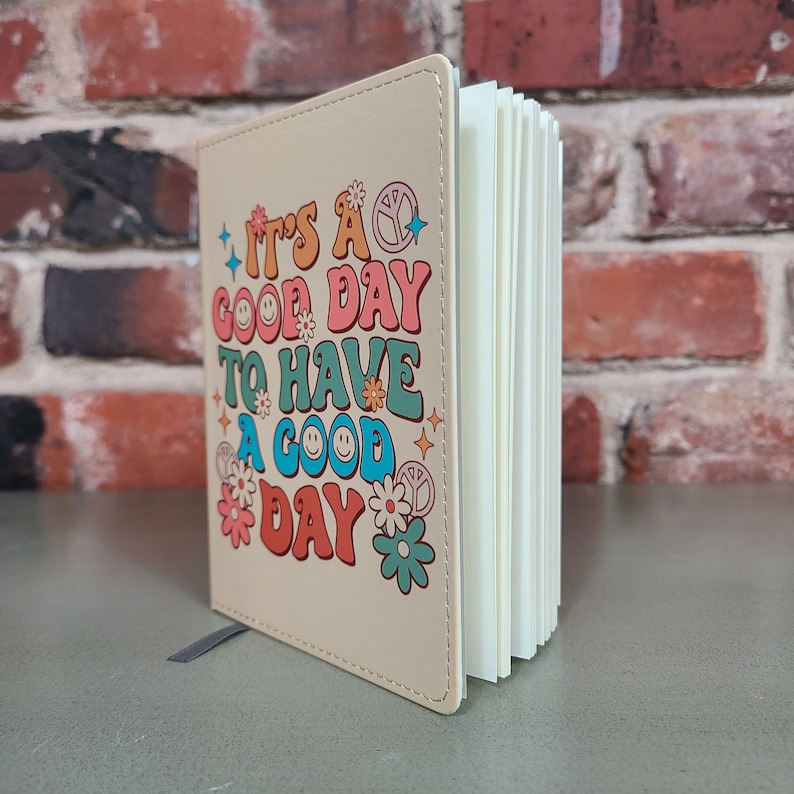 Happy Good Day Journal, Diary, Therapy Journal, Good Vibes Boho Hippie ...