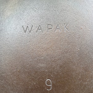 Antique Wapak 9 Cast Iron Griddle - Etsy